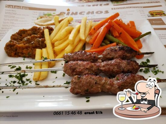Menu at Pinchos restaurant, Rabat, X46M+HFJ