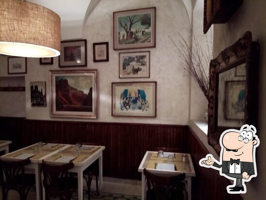 Menu at Otello alla Concordia restaurant, Rome