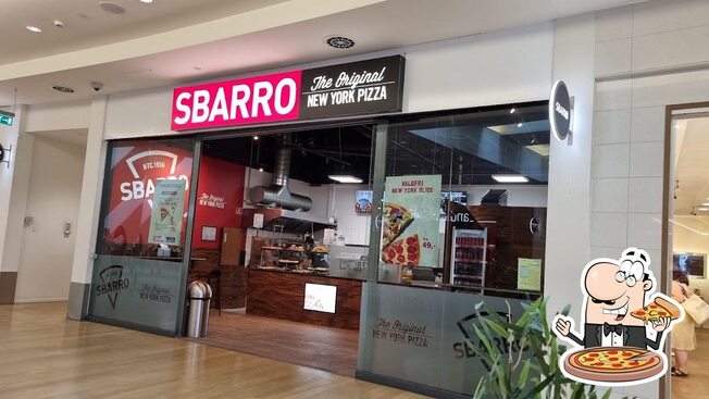 Menu at Sbarro, Copenhagen