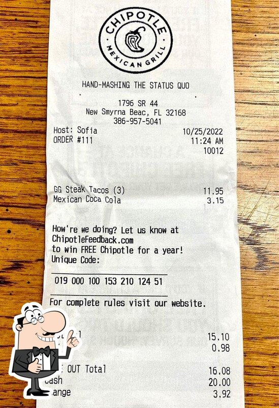Chipotle Mexican Grill in New Smyrna Beach - Restaurant menu and reviews