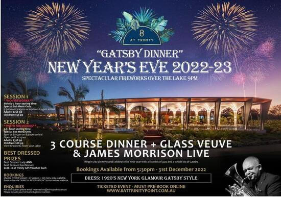 Menu at 8 at Trinity restaurant, Morisset Park