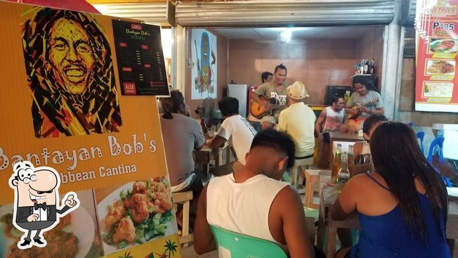 Menu at Bantayan Bob's restaurant, Santa Fe
