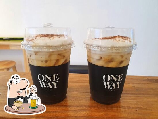 Menu at ONE WAY café cafe, Bangkok