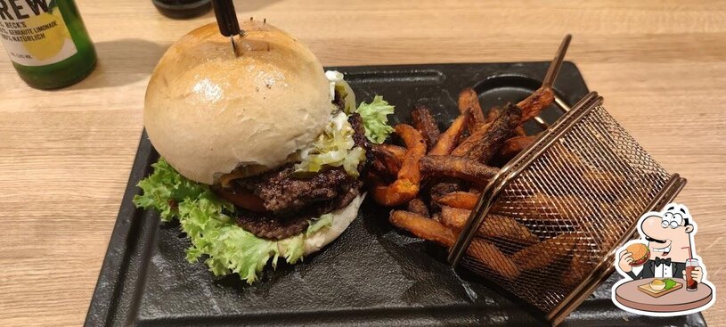 Menu at Pit's Burger restaurant, Wendlingen