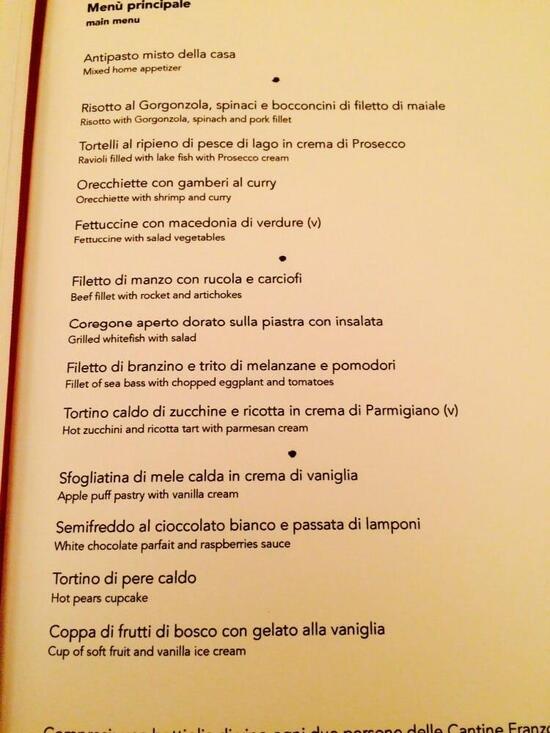 Speisekarte von Gallo Rosso restaurant, Salò