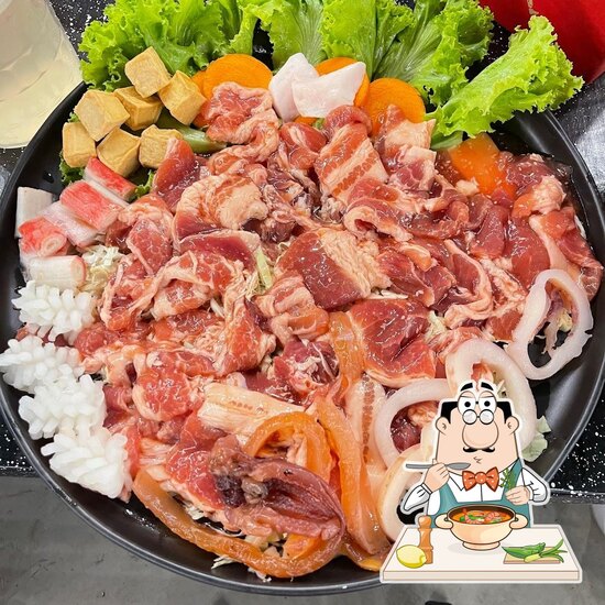 Menu at มูกะทะ MOOKATA restaurant, Maha Sawat
