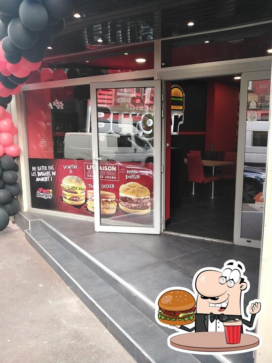 Menu at Fast Burger restaurant, Lens
