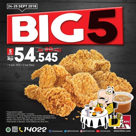 KFC restaurant, Batam, KO Perumnas Fanindo No.C-01 - Restaurant menu ...