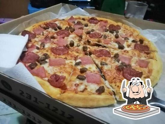 Menu at Big Guys Pizza restaurant, Manila, 910 Lacson Ave