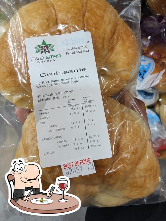 Five Star Bakery, Adelaide - Restaurant menu, prices and reviews