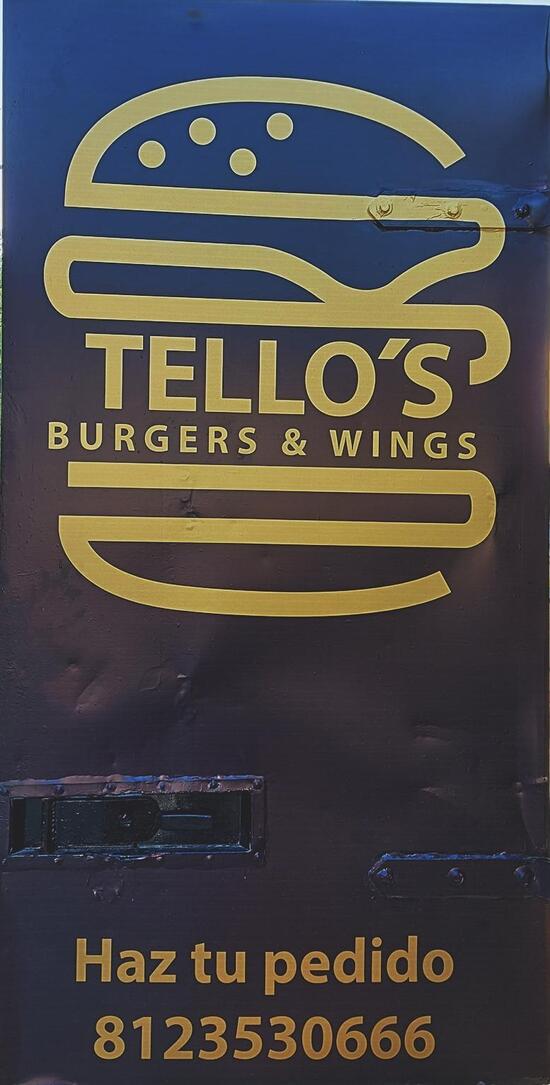 Menu at Tello's Burgers & Wings restaurant, Villas del Poniente