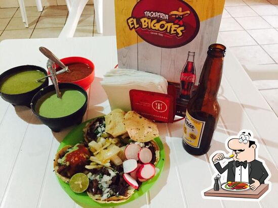 Menu at Taquería "El Bigotes" restaurant, Encarnación de Díaz