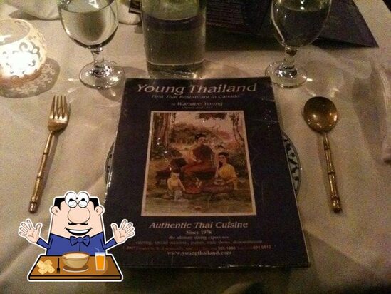 Menu at Young Thailand restaurant, Toronto, Dundas Street W