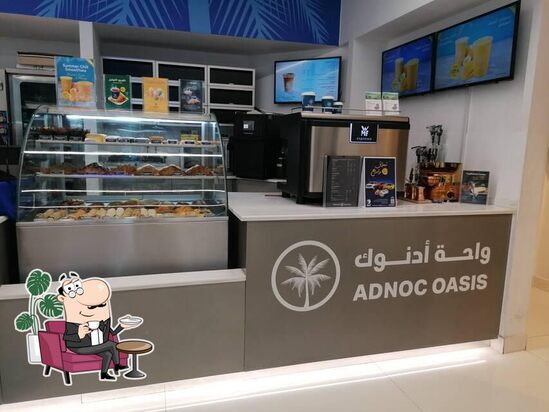 Menu at ADNOC Oasis, Abu Dhabi, ADNOC Petrol Station, Salam Street