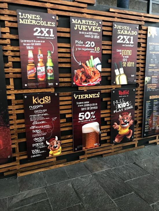 Menu at Red Hot Grill Andador restaurant, Morelia