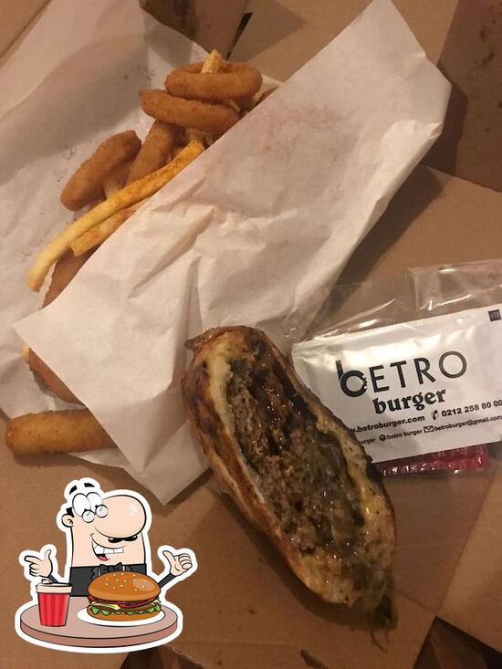 Menu at Betro Burger, Istanbul