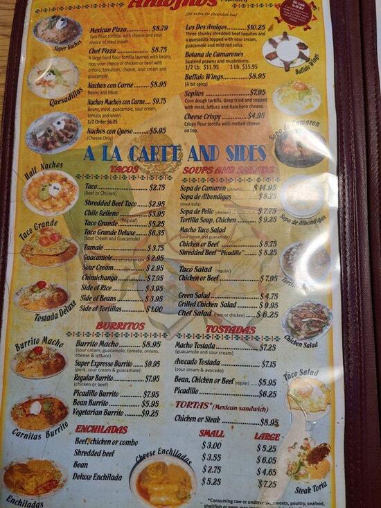 Carta de Sol De Mexico Family Mexican Restaurant, Bellingham