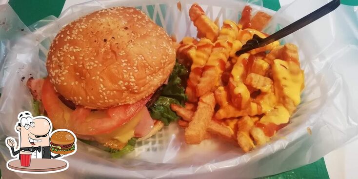 Menu at Mike's Súper burgers restaurant, Mexico