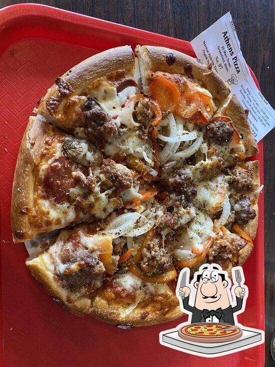 Menu at Athens Pizza pizzeria, Greenfield