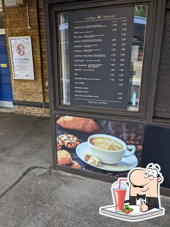 Menu at Coffee Station cafe, Pinner, Station Approach