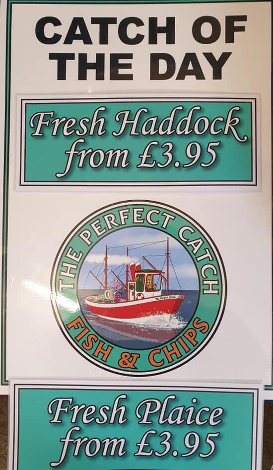Menu at The Perfect Catch restaurant, Dereham, 6 Market Pl