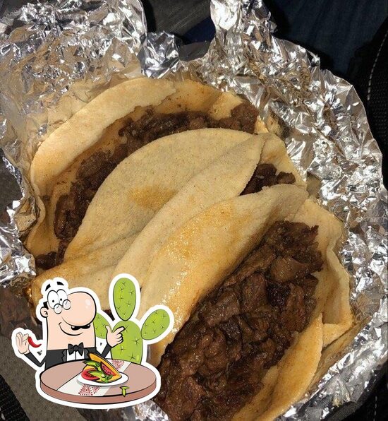 Menu at Ruben's tacos restaurant, Woodburn