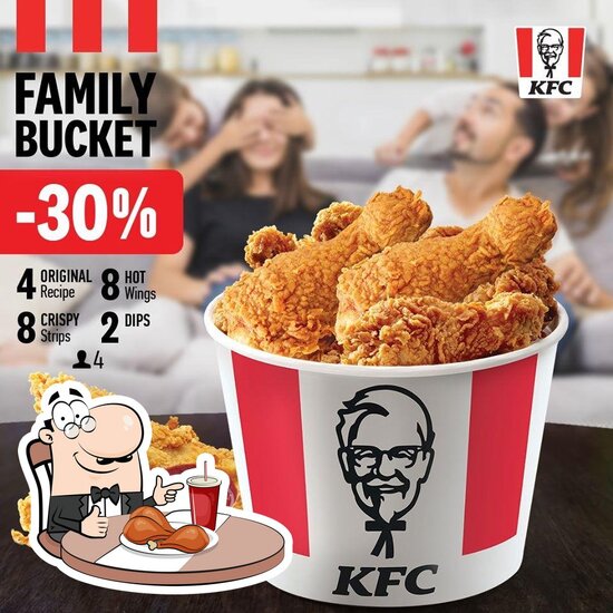 Menu at KFC restaurant, Macedonia, MK