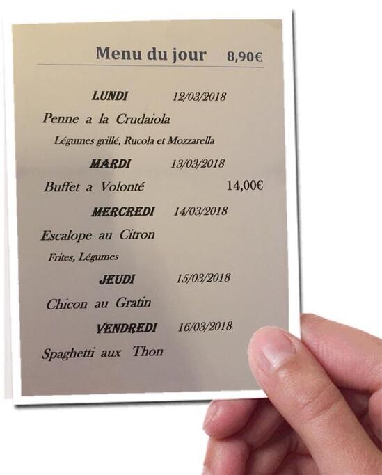 Menu at Restaurant-Pizzeria Fobia, Contern