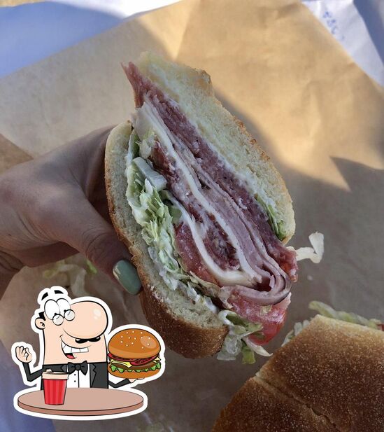 Menu at Sando's Deli restaurant, Pismo Beach