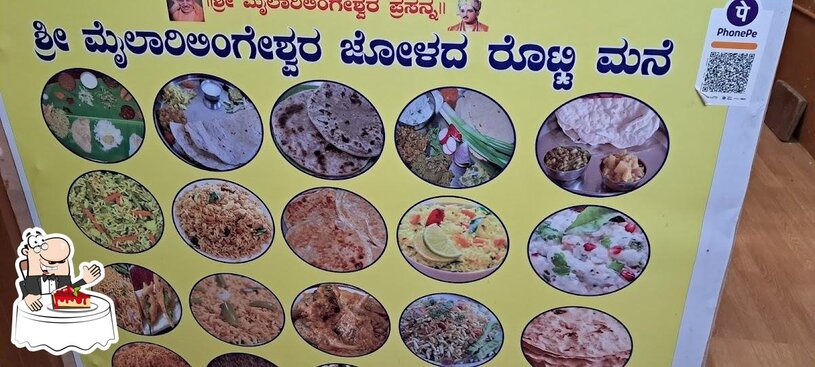 Menu at Mailaralingeshwara rotti kanavali, Bengaluru