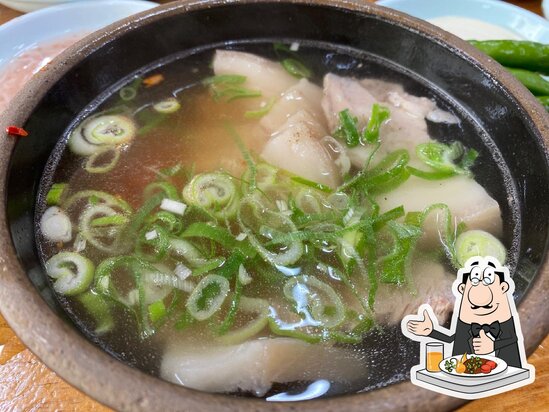Menu at Hapcheon Dwaeji-gukbap restaurant, Busan