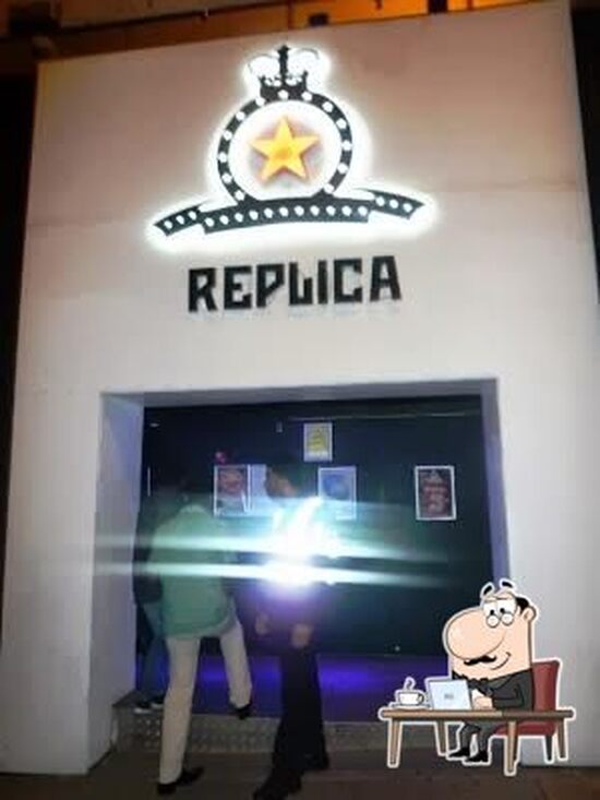 Menu at Club Replica, Sheffield
