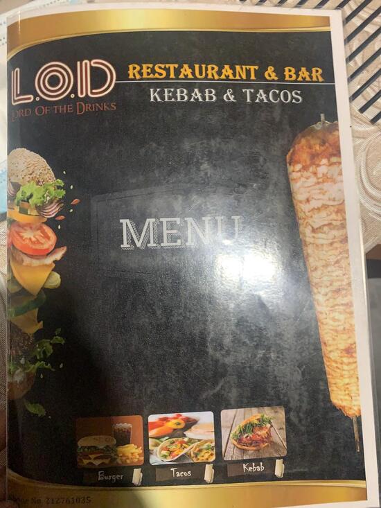 Menu at L.O.D. Restaurant & Bar, Almada