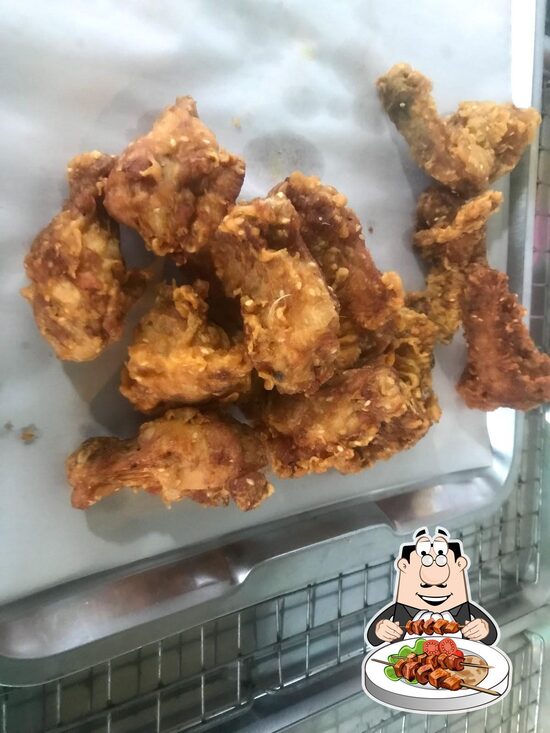 Menu at Neung’s fried chicken shop restaurant, Pattaya City