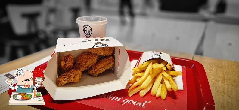 Menu at KFC, Thessaloniki