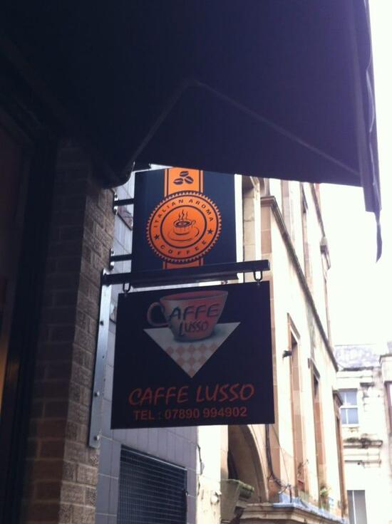 Menu at Caffe Lusso cafe, Paisley