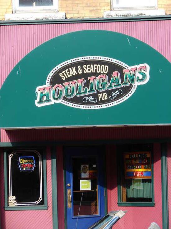 Menu at Houligans Steak & Seafood Pub, Eau Claire
