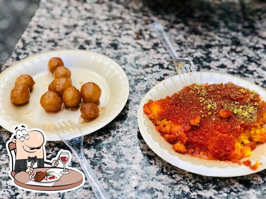 Speisekarte von Jafar Sweets nachtisch, Jerusalem