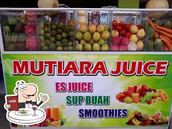 Menu at Mutiara Juice, sop buah dan Smoothies buah, Sidoarjo