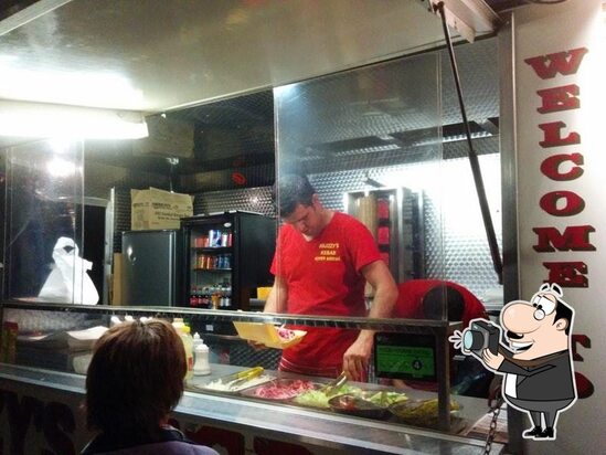 Menu at Muzzy's Kebab restaurant, Moreton-in-Marsh