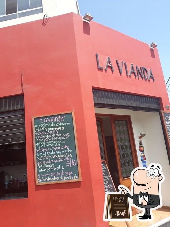 Menu at La Vianda restaurant, Lince