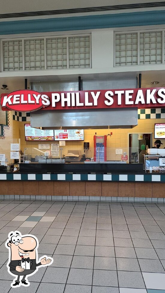 Menu at Kellys philly steaks restaurant, Hanford