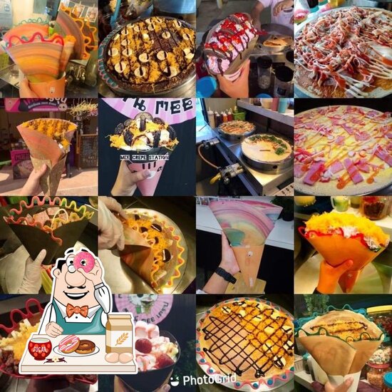 Menu at Mee Crepe Station -สาขาพัทยา, Pattaya City