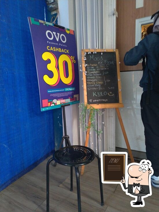 Menu at Kedai Kopi Kulo Durian Raya restaurant, Semarang, WCPG+3PM