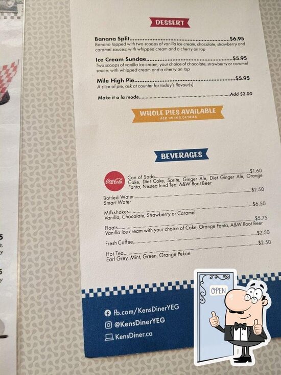 Ken's Diner in Edmonton - Restaurant menu and reviews