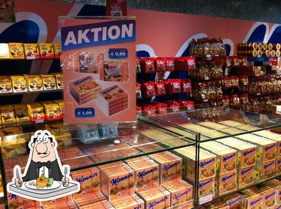 Menu at Manner Store, Vienna, Stephansplatz