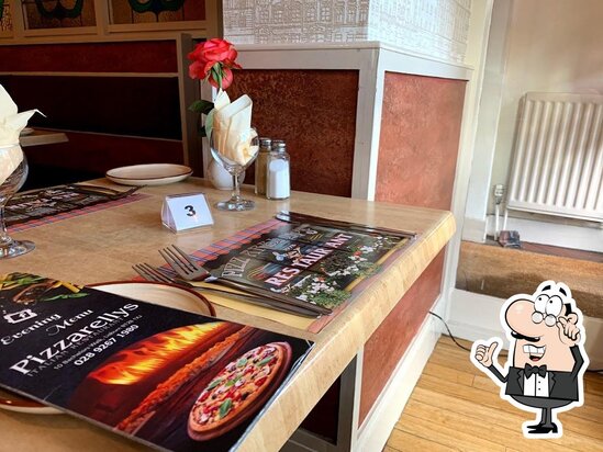 Menu at Pizzarellys restaurant, Lisburn