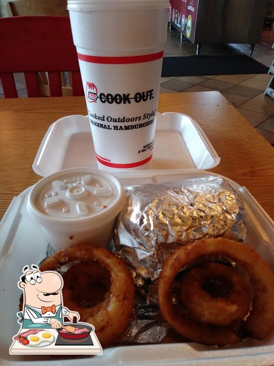 Menu at Cook Out fast food, North Charleston, University Blvd