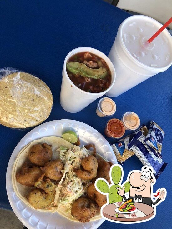 Menu at Mariscos Baja Mar restaurant, Tucson, N Oracle Rd