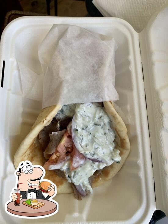 Menu at Mr Greek restaurant, Belmar